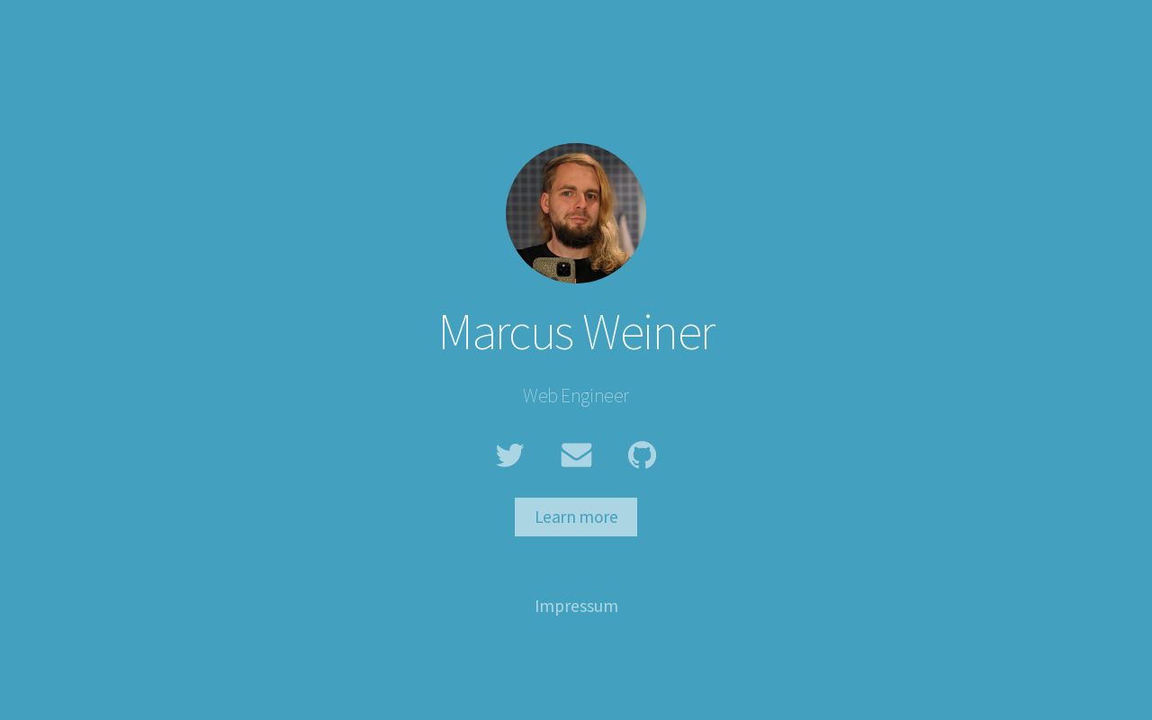 Marcus Weiner - Web Engineer